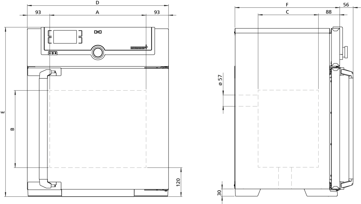 Universal oven UN30 - natural air circulation - 32 l.